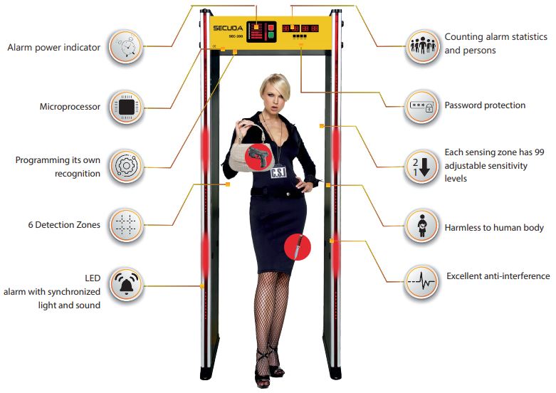 Walk Through Metal Detector | GEORGIAN INNOVATION TECHNOLOGY
